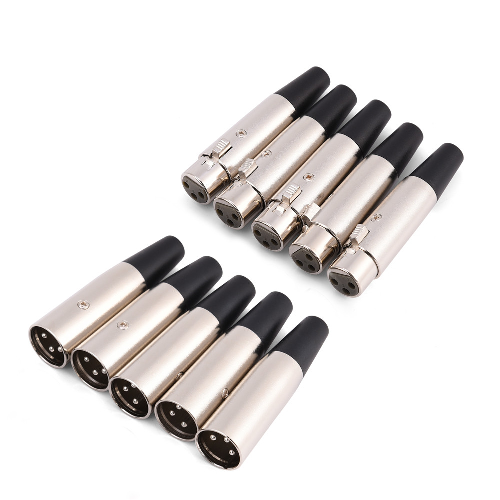 Maib Zerone XLR to 6.35mm Adapter Connector 3-Pin Male Female ...