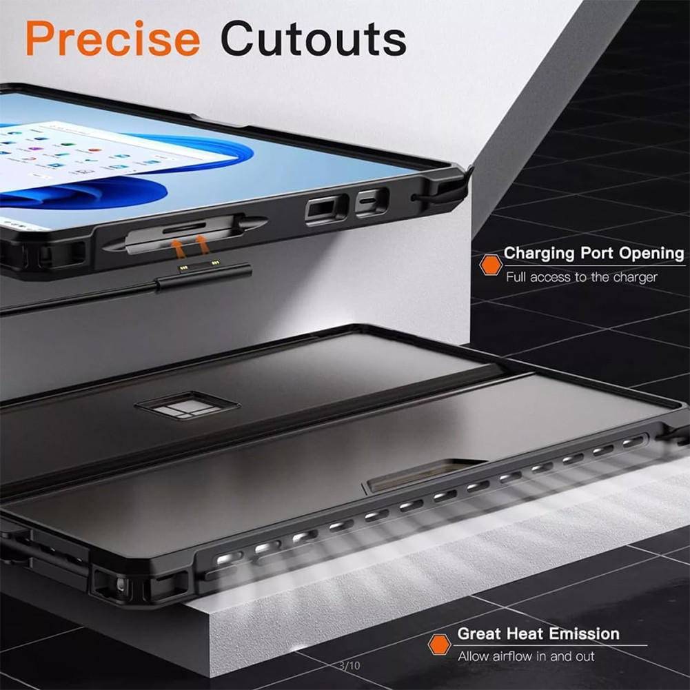 Case for Microsoft Surface Pro 6/Pro 5/Pro 4 Protective Rugged Cover ...