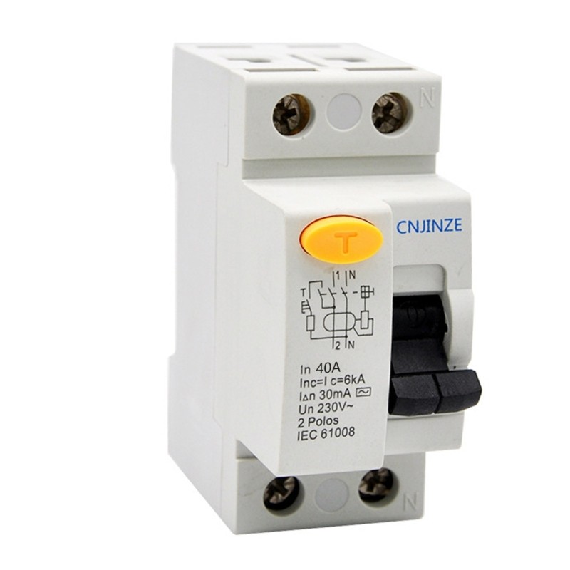 HL 2Pin 40A Residual Current Circuit Breaker Residual Current Device Din Rail Earth Leakage ...