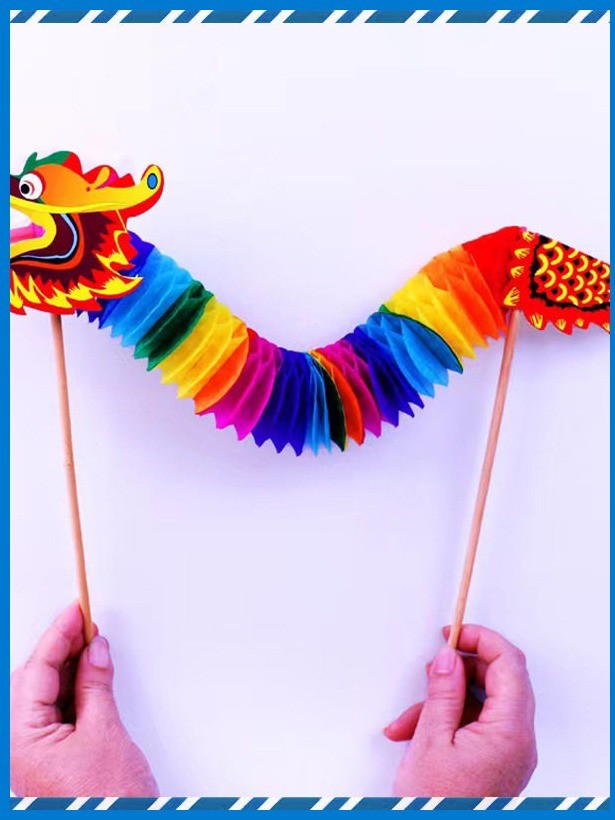 Lunar New Year Lanterns 2024 Chinese of The Dragon Mascot Latte Paper ...