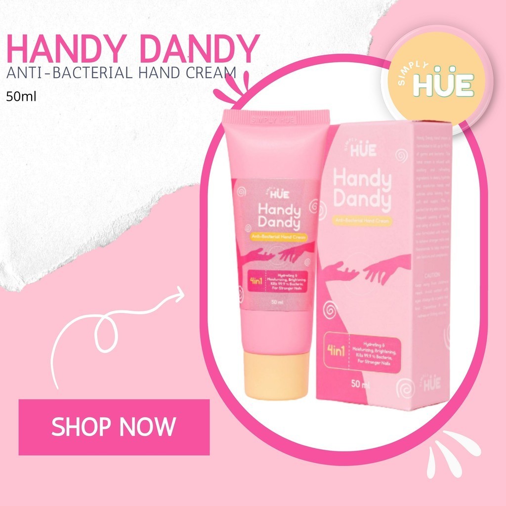 Simply HUE Handy Dandy Anti-bacterial Hand Cream 50ml | Shopee Philippines
