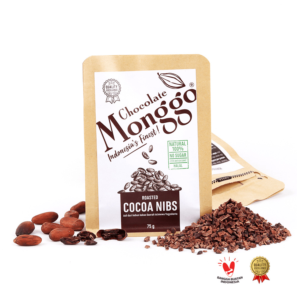 Chocolate Monggo | Roasted Cocoa Nibs 100% Cocoa 75gr | Keto Snack ...