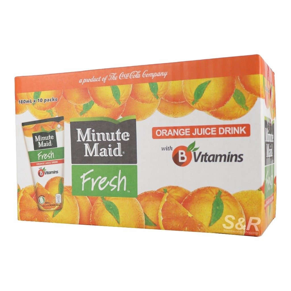 BlueChipsStocks Minute Maid Orange Juice Drink 10pcs | Shopee Philippines
