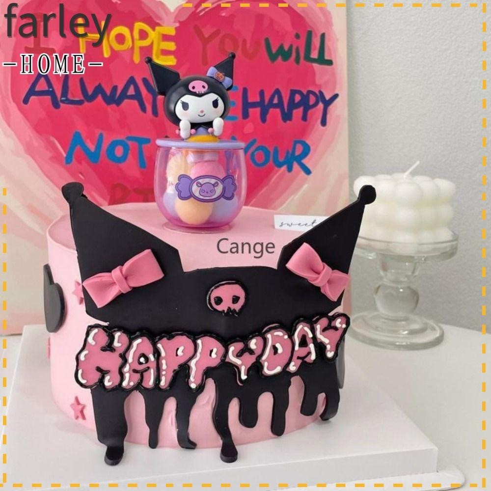 FARLEY Kuromi Birthday Plugin, Happy Birthday Decoration Acrylic Kuromi Cake Topper, 2024 ...