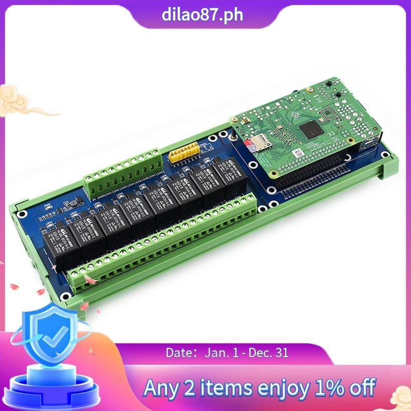 8-Way Relay Expansion Board Accessory Kits for Raspberry Pi 4B/3B/3B ...