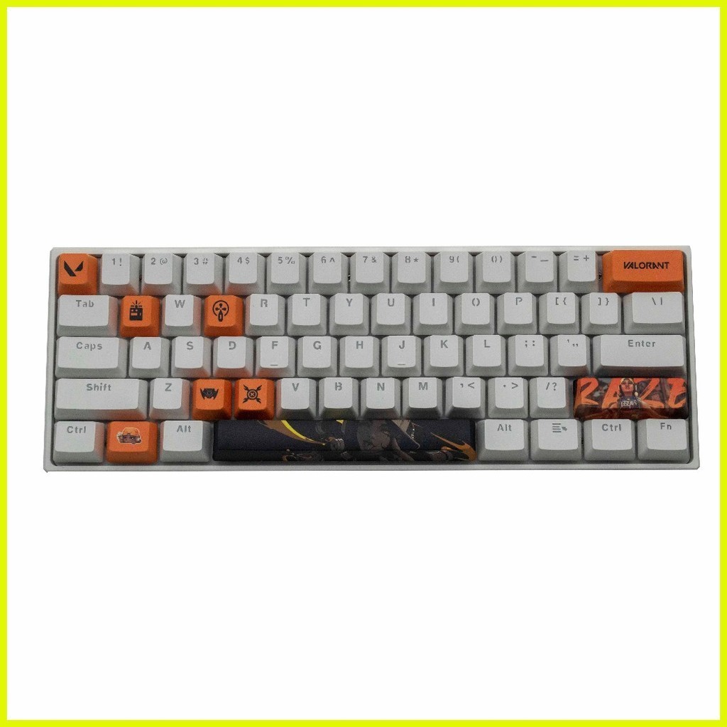 ♞Valorant Raze Custom PBT dye 10 keys OEM Profile Mechanical Keyboard ...