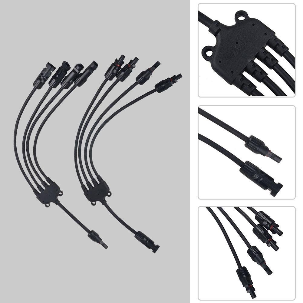 4 To 1 Solar Y Branch MC4 Connector With 6mm2 Solar Cable MMMMF /FFFFM TUV Approved | Shopee ...