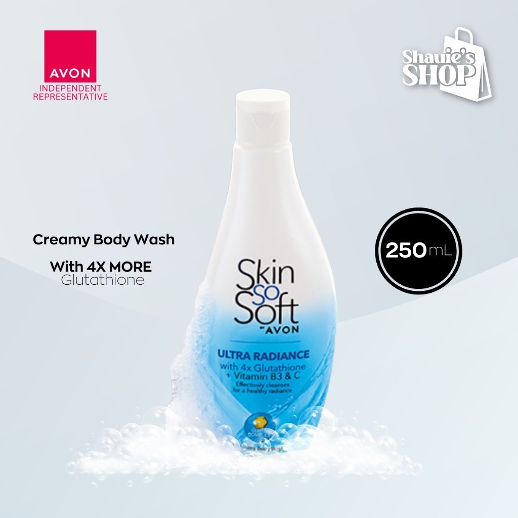 AVON Skin So Soft Ultra Radiance with 4x Glutathione Creamy Body Wash ...