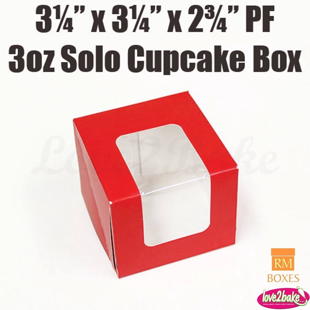[20pcs] 3oz Solo Cupcake Pre-Formed Box (RM Boxes) | Shopee Philippines