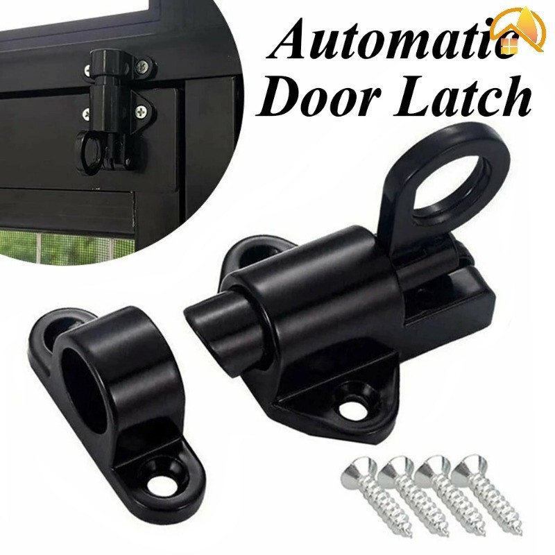 1 Set Self-Closing Aluminum Alloy Cabinet Door Latch / Automatic Spring ...