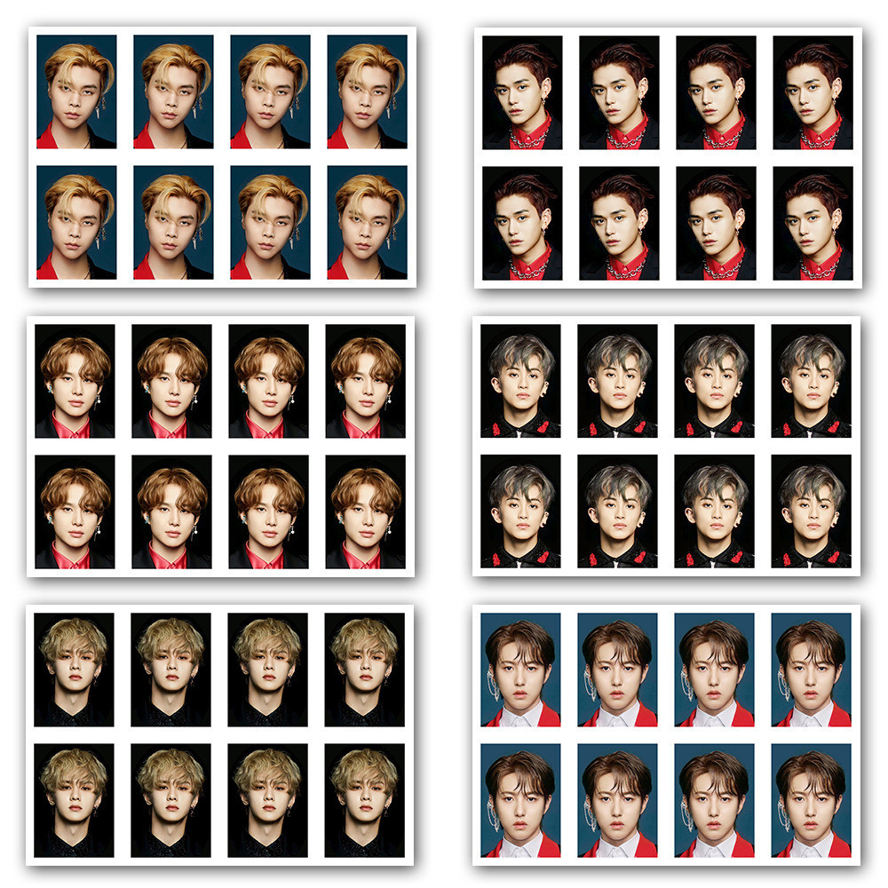 Kpop NCT 1 Inch Photocard ID Photo Identity Card Photocards School HD ...