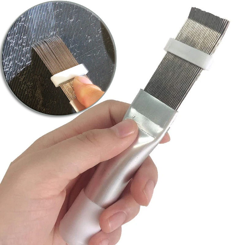 Air Conditioner Fin Cleaning Comb Stainless Steel Condenser Radiator ...