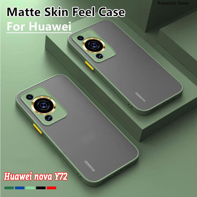 HuaweiNovaY72 2024 Luxury Skin Feel Matte Silicone Casing For Huawei ...