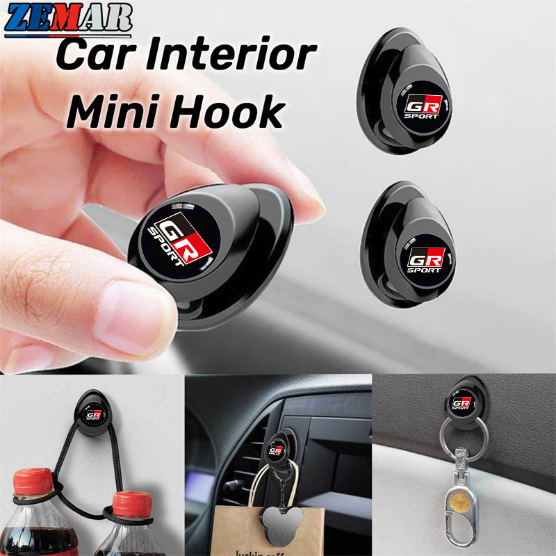 Toyota GR Car Interior Hooks Mini Paste Front Hooks Rear Creative Hooks ...