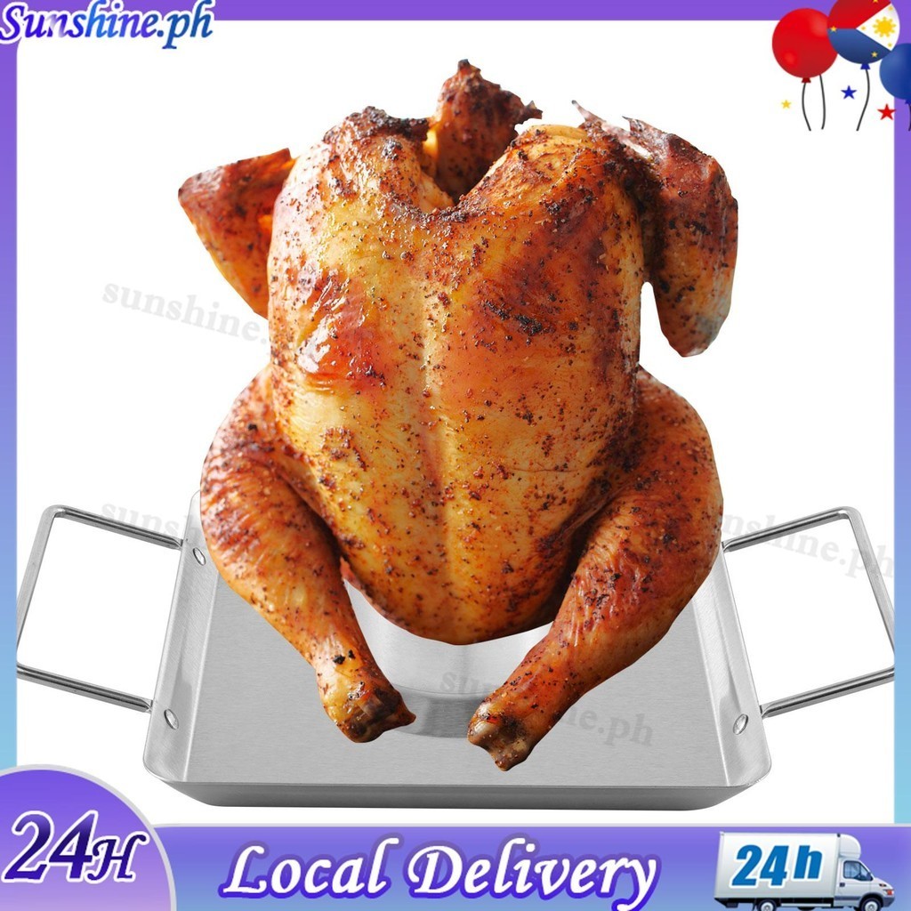 Beer Can Chicken Holder Stainless Steel Beer Can Chicken Roaster Stand ...