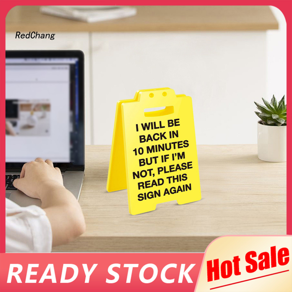 RC~ Plastic Table Sign Plastic Desk Sign Fun Caution Sign for Home ...