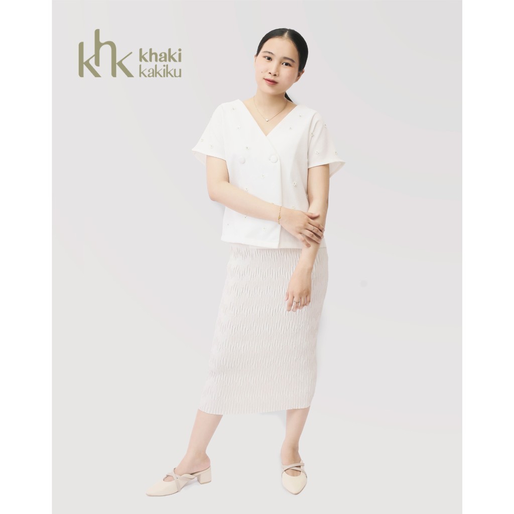 Khk by Khaki kakiku Shena Skirt Ivory | Shopee Philippines
