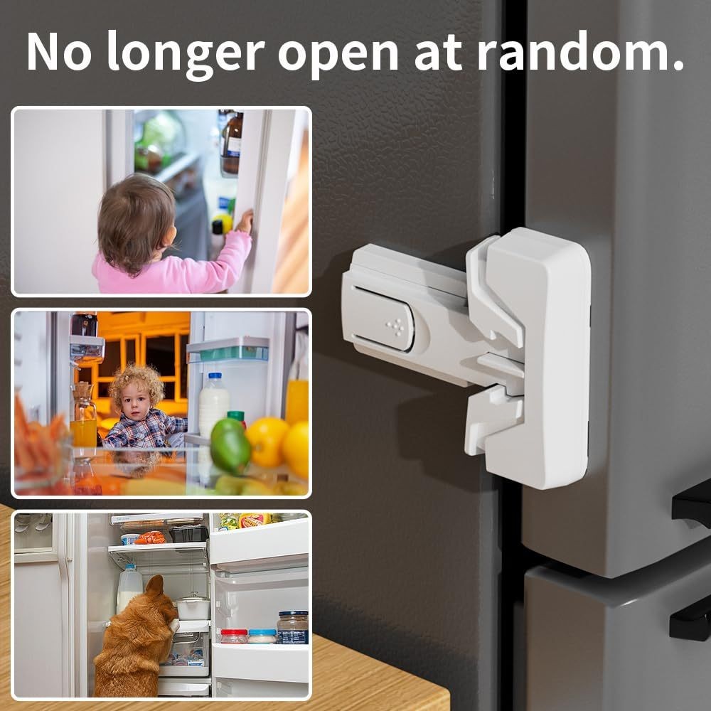 Refrigerator Fridge Freezer Door Lock for Kids Child Proof Refrigerator ...