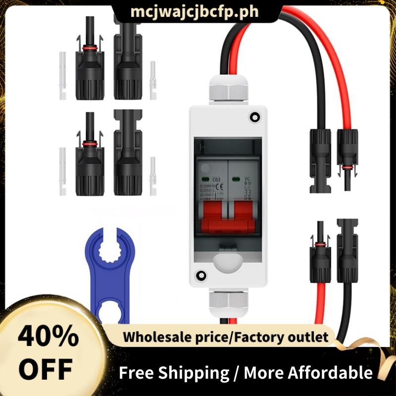 Perfect Solar Panel Disconnect Switch, 63A DC 1000V Breaker Box PV ...