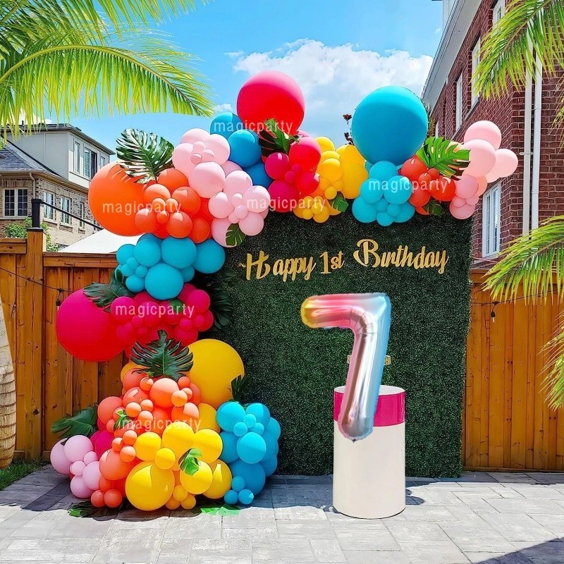 Moana Balloons Disney Theme Balloon Gradient 32inch Number Foil ...