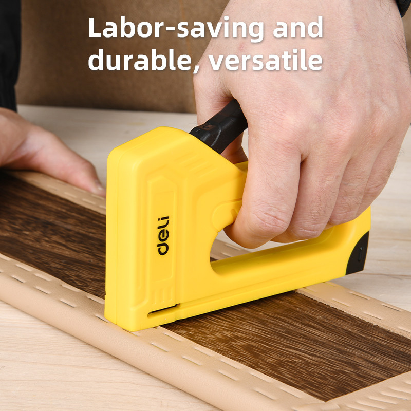 Deli Tool Nail Gun Staple Gun Plastic Nail Gun for Wood Packaging Grab ...