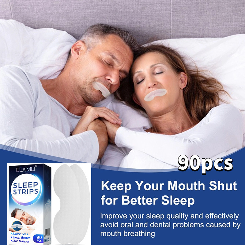 Anti Snoring Sleep Strips 90pcs Mouth Strips Tape Reduce Mouth Dryness ...