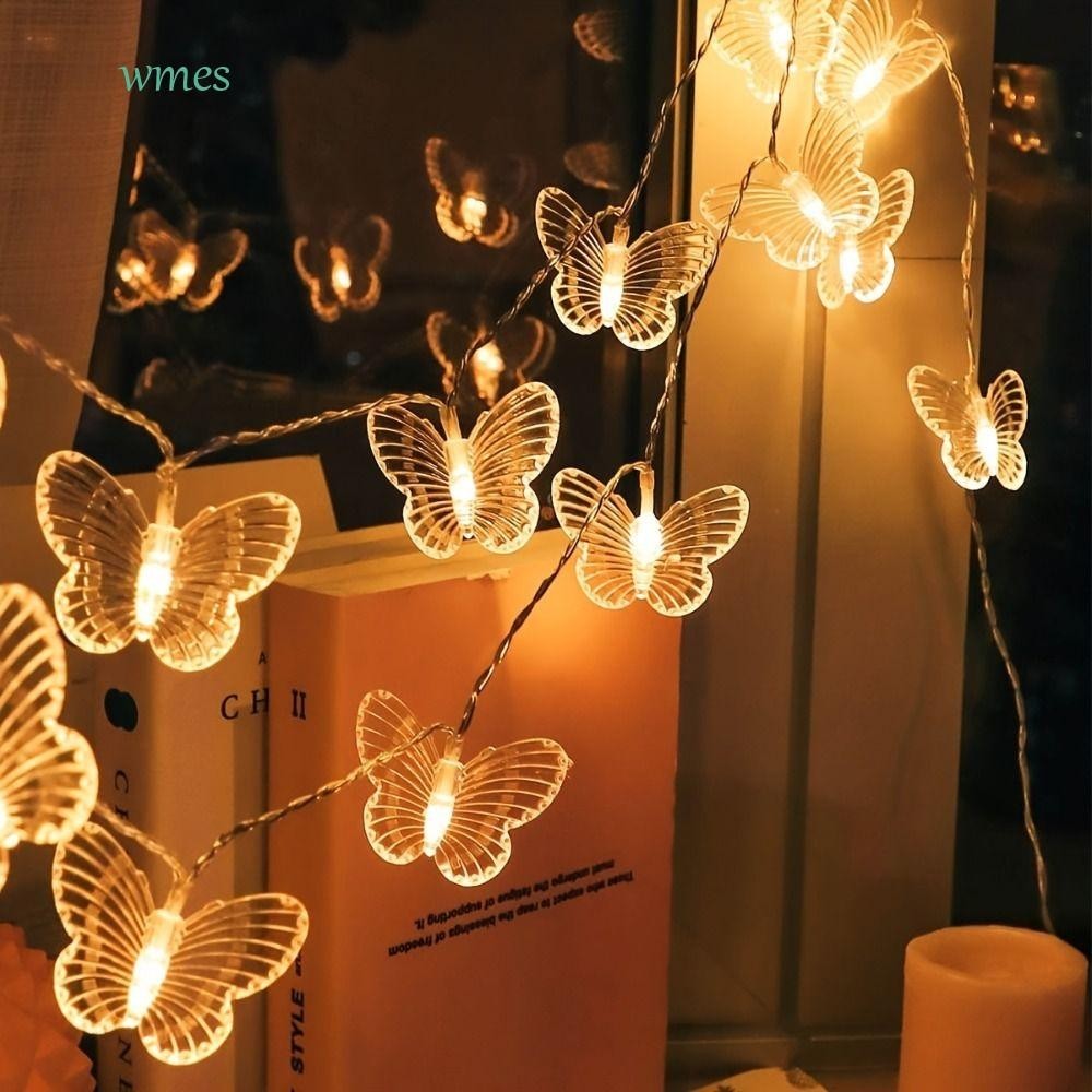 WMES1 Butterfly LED String Lights, Creative Waterproof Butterflies ...