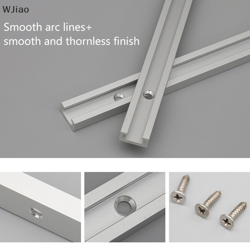 WJiao T Track Aluminium Woodworking Table Saw Guide Rail T Slot Tracks ...