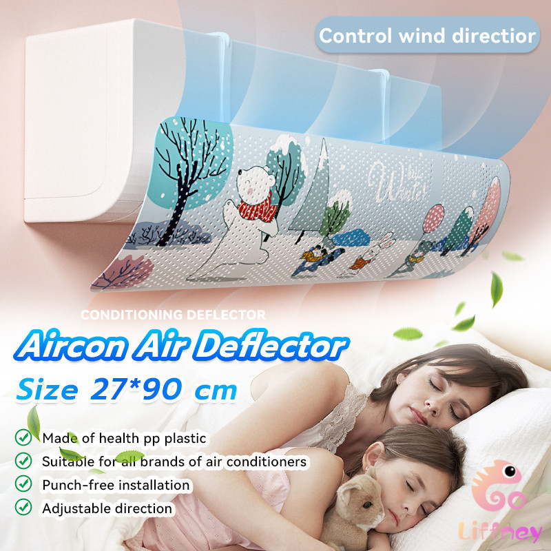 Adjustable Air Conditioner Cover Windshield Air Conditioning Deflector ...