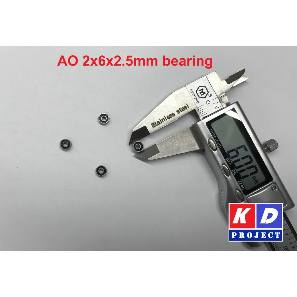 Mini 4wd parts bearing 2x5x2.5mm for rollers / 2x6x2.5mm for wheel KD ...