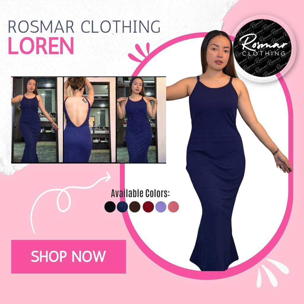 Rosmar Clothing - LOREN | Bodycon Maxi | Dress for Women | Shopee ...