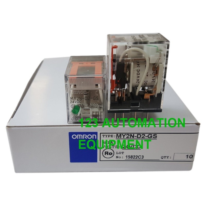 Authentic New OMRON MY2N-D2-GS MY4N-D2-GS 24VDC Smart Intermediate Relay Switch | Shopee Philippines