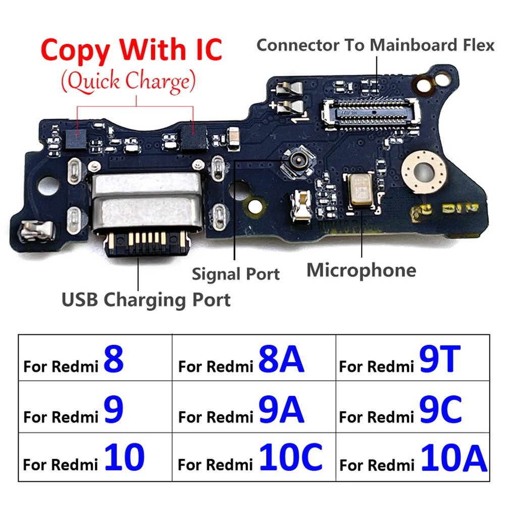 New For Xiaomi Redmi 8 8A 9 9A 9C 9T 10C 10A 10 Prime USB Micro Charger ...