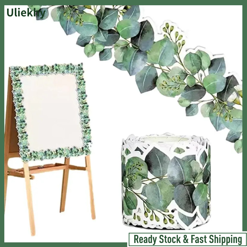 Uliekhy 1 Roll Eucalyptus Border Bulletin Board Stickers For Classroom ...