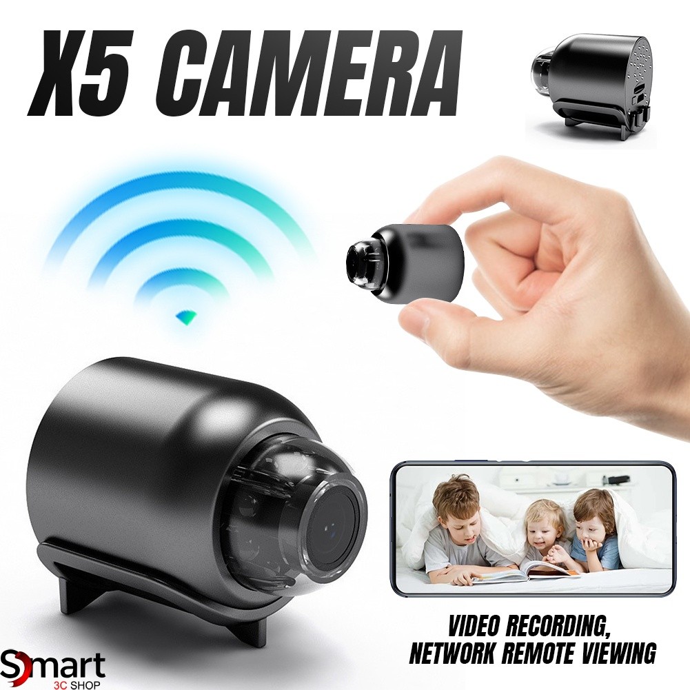 X5 Portable HD 1080P Camera Hidden Super Mini CCTV Wireless 140 Degree ...
