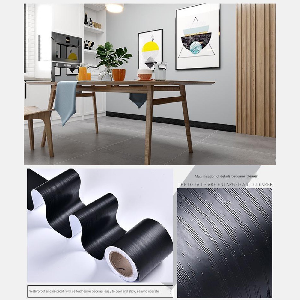 Stylish Wood Grain Edging Stickers for Door Frames and Skirting Boards ...