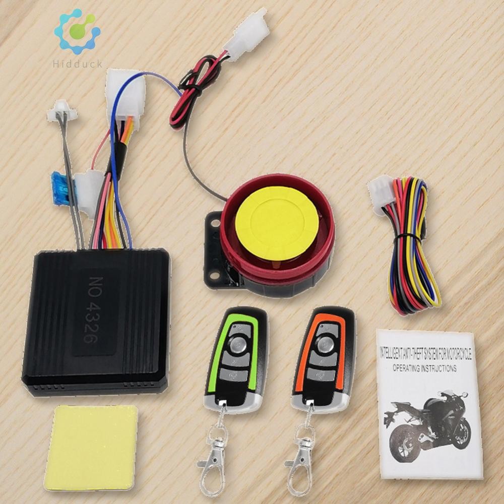HOT 1-Way Automatic Burglar Alarm Keyless Entry Siren 12V Motorcycle ...