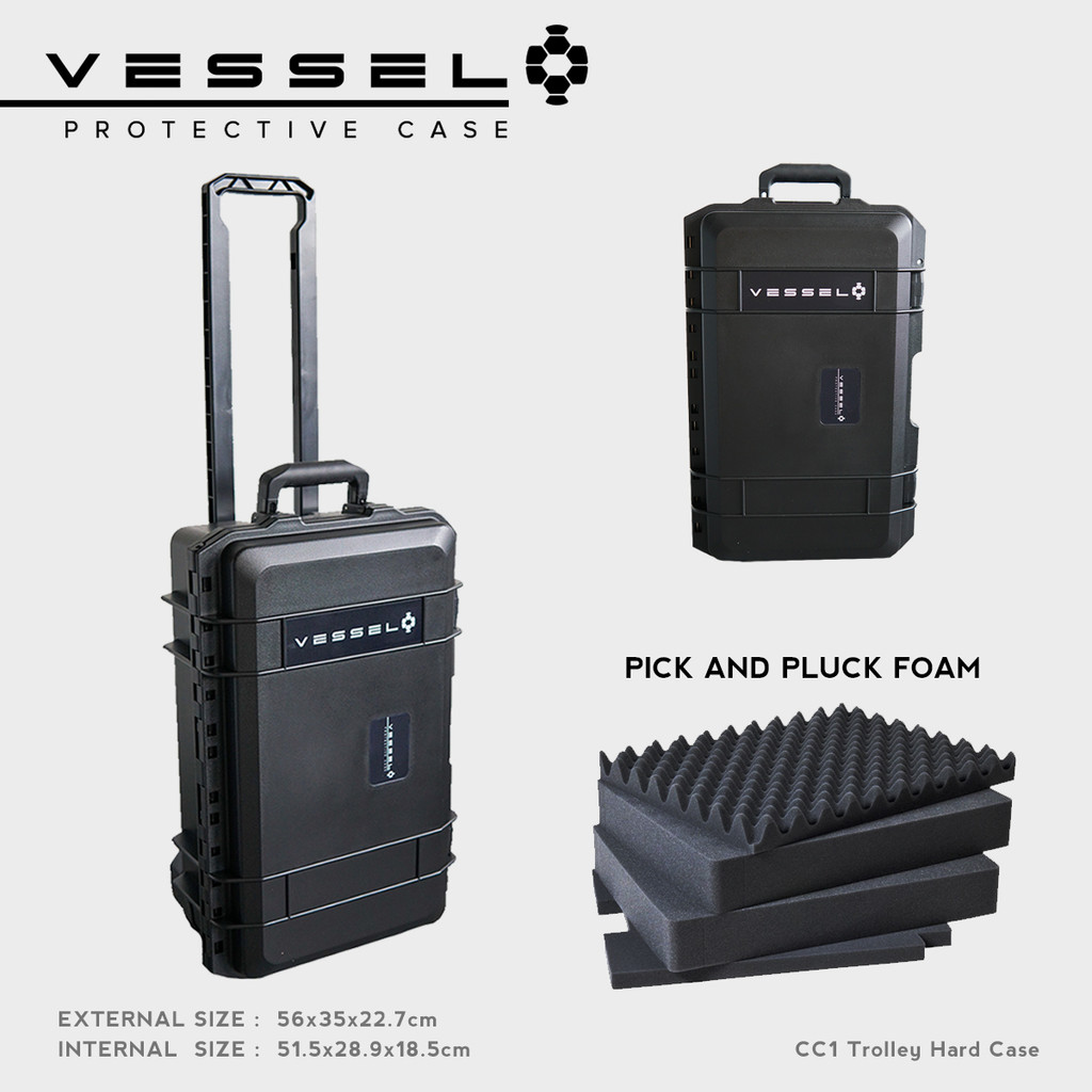 VESSEL CC1 Trolley Hard Case Camera Photography Equipment Case with ...