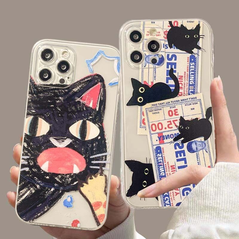Doodle Angry Cat Case Cover For Samsung Galaxy A55 A54 A53 A33 A35 A23 ...