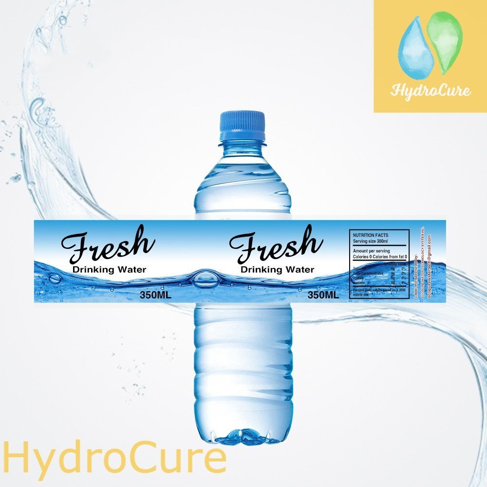 Fresh Shrinkable Label 500 Pieces For PET Bottled Water 350ml / 500ml ...