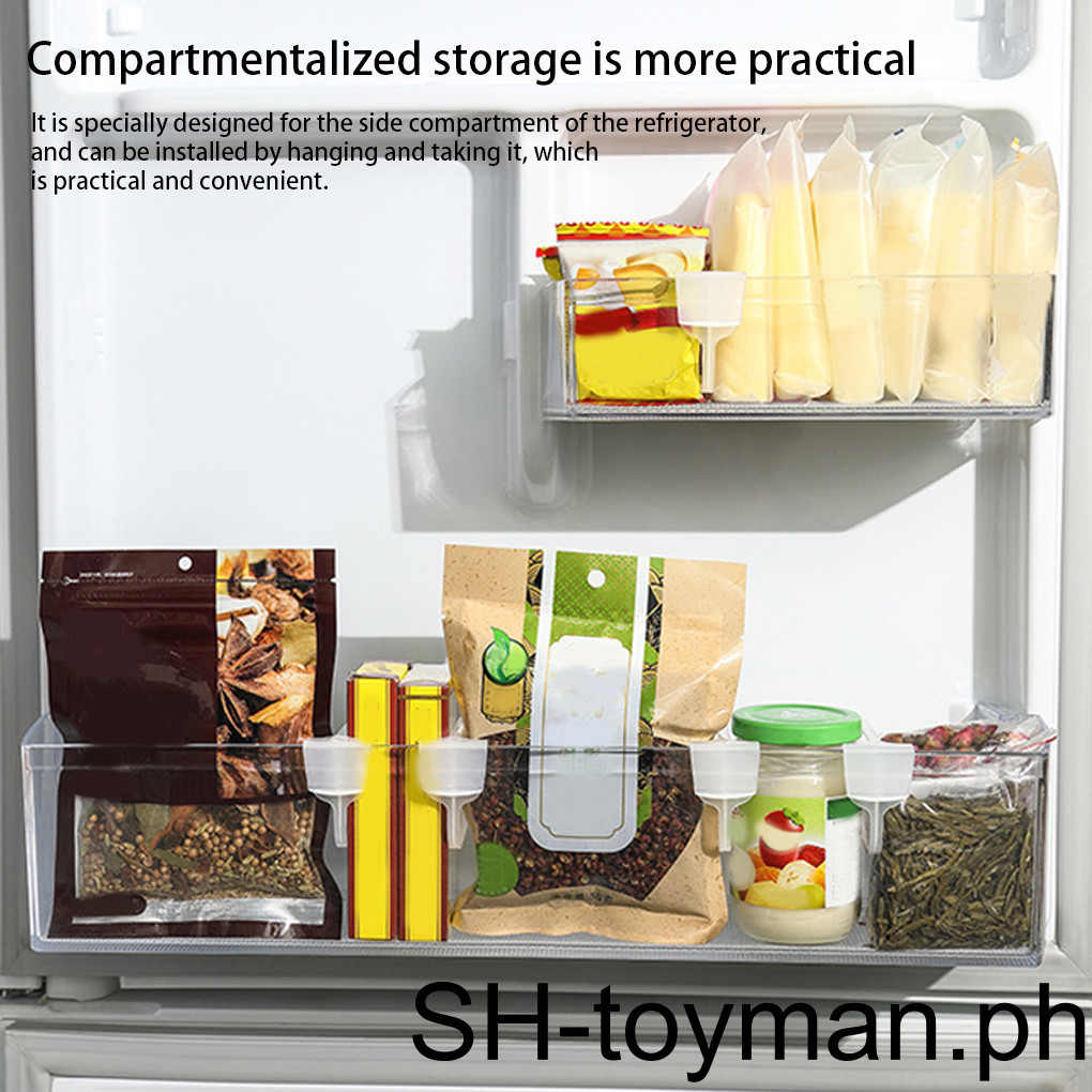 Pack of 4 Refrigerator Separator Side Partition Space Classified ...