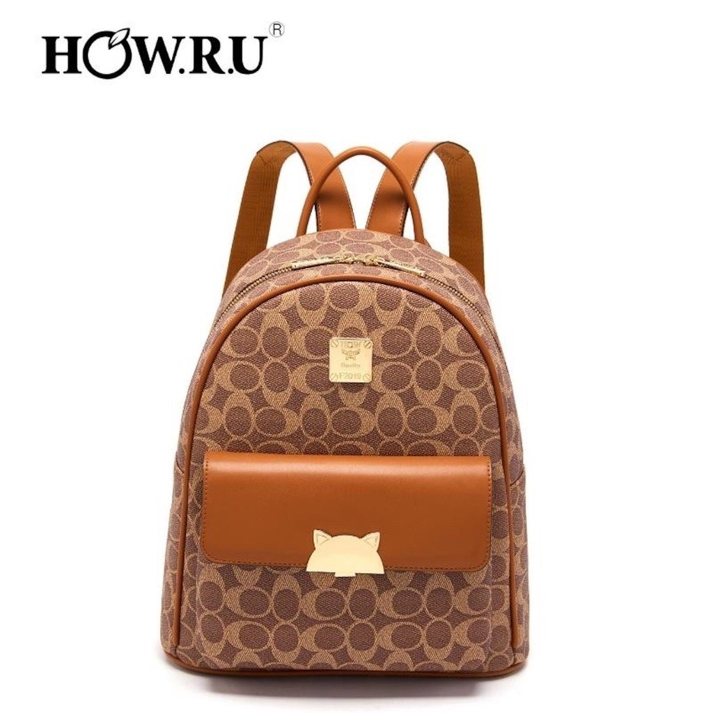 ORIGINAL HOWRU LEATHER BACKPACK CAT | Shopee Philippines