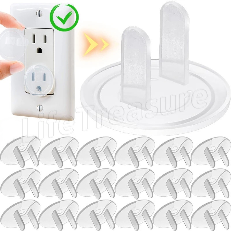 [ Featured ] Baby Care Safeguard Outlet Plug - Transparent Protective ...