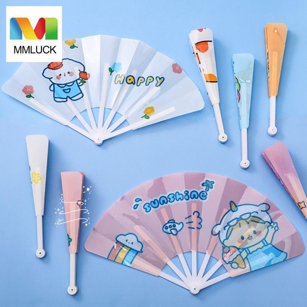 7 times more fan, Cute cartoon plastic folding fan, Fun folding ...