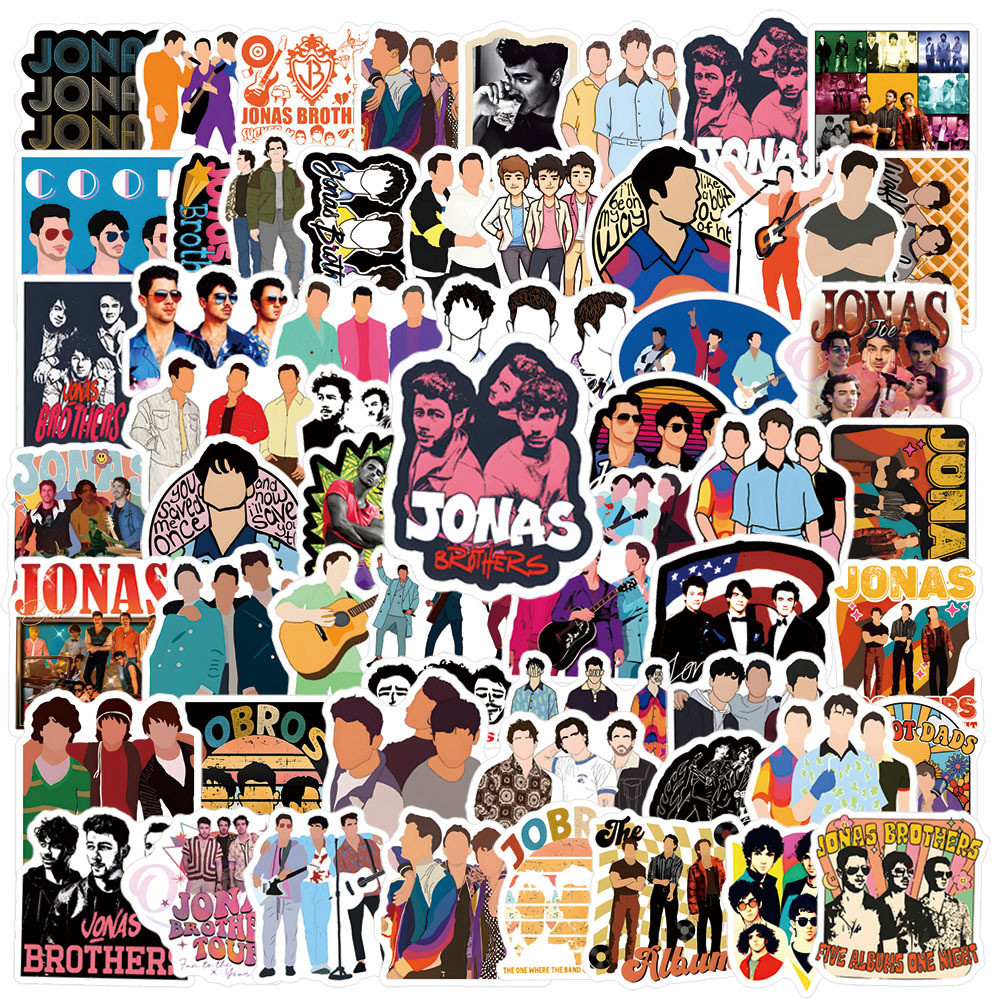Y&P| Jonas Brothers Stickers Set Idol Graffiti Waterproof Decals Pack ...