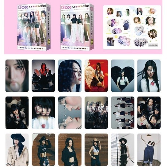 50-119pcs LE SSERAFIM Laser HOLOGRAPHIC LOMO Cards Sakura CHAEWON ...