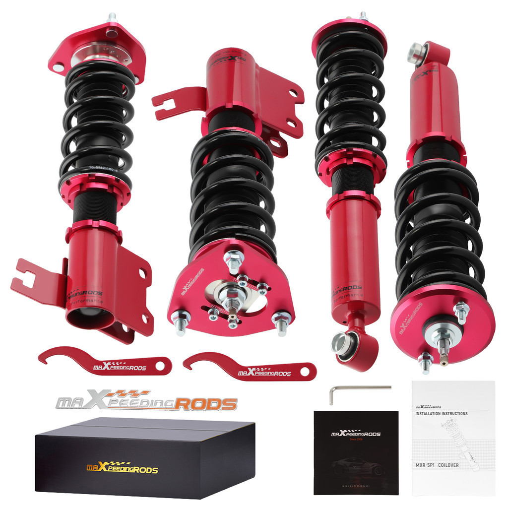 maXpeedingrods Full Coilovers Kits For Nissan Silvia S13 180SX 200SX 24 Ways Adjustable Damper ...