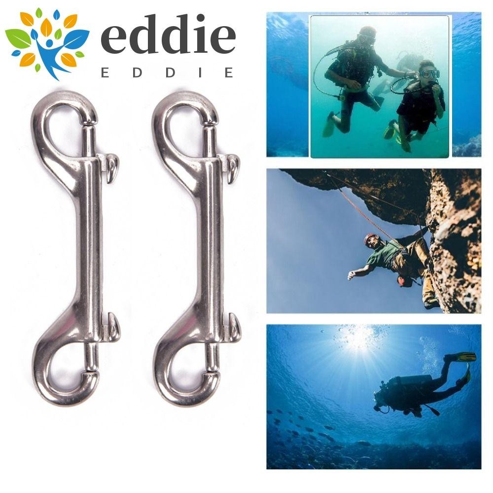 26EDIE Double Ended Hook, Stainless Steel Single Hook Snap Hook Clip ...