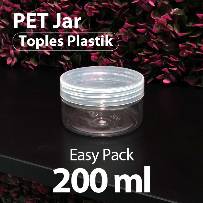 200 ml PET Jar Plastic Jar - Tube Model - Easypack Brand | Shopee ...