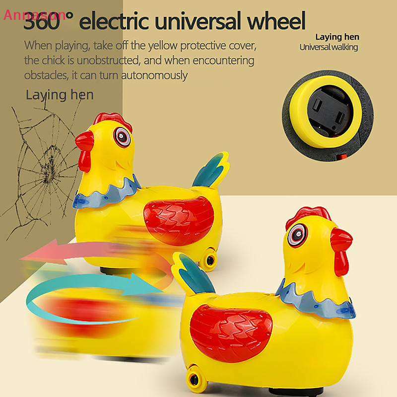 Annasun Novelty Chicken Laying Eggs Toy Music Animal The Magic Chicken ...